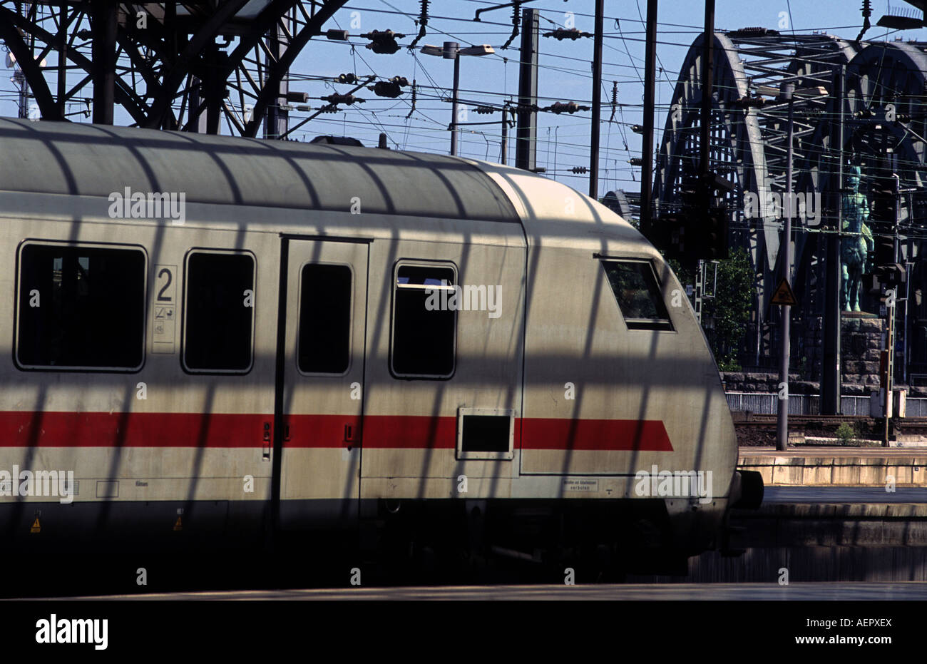 German Railways intercity express passenger train, Cologne, North Rhine ...