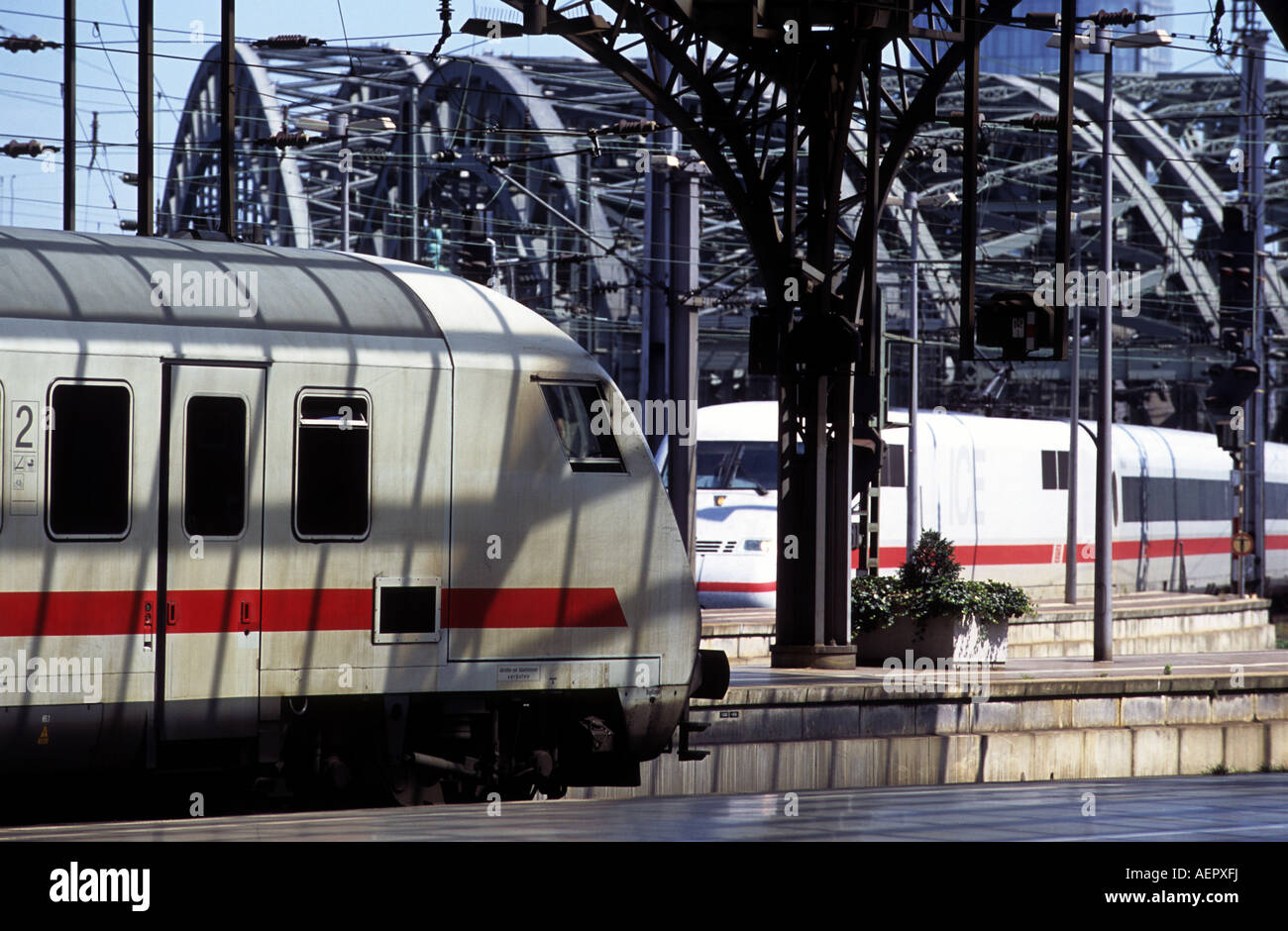 German Railways intercity express passenger train, Cologne, North Rhine ...