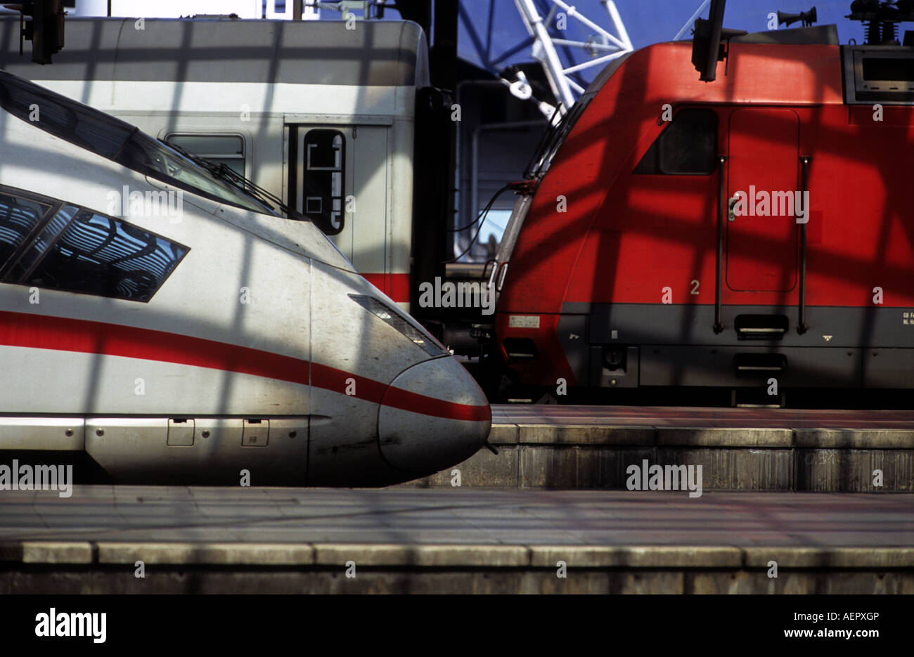 German Railways intercity Express passenger train, Cologne, North Rhine ...