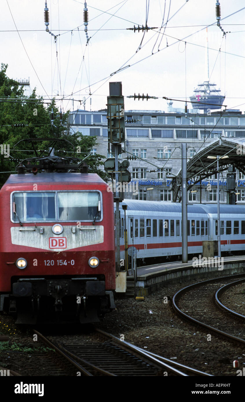 German Railways long distance express passenger train, Cologne, North ...