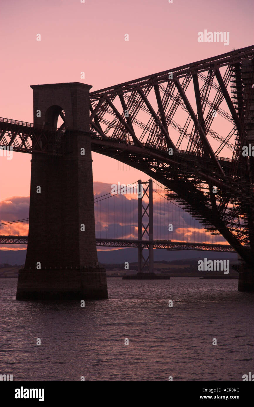 Forth Bridges Section Stock Photo - Alamy