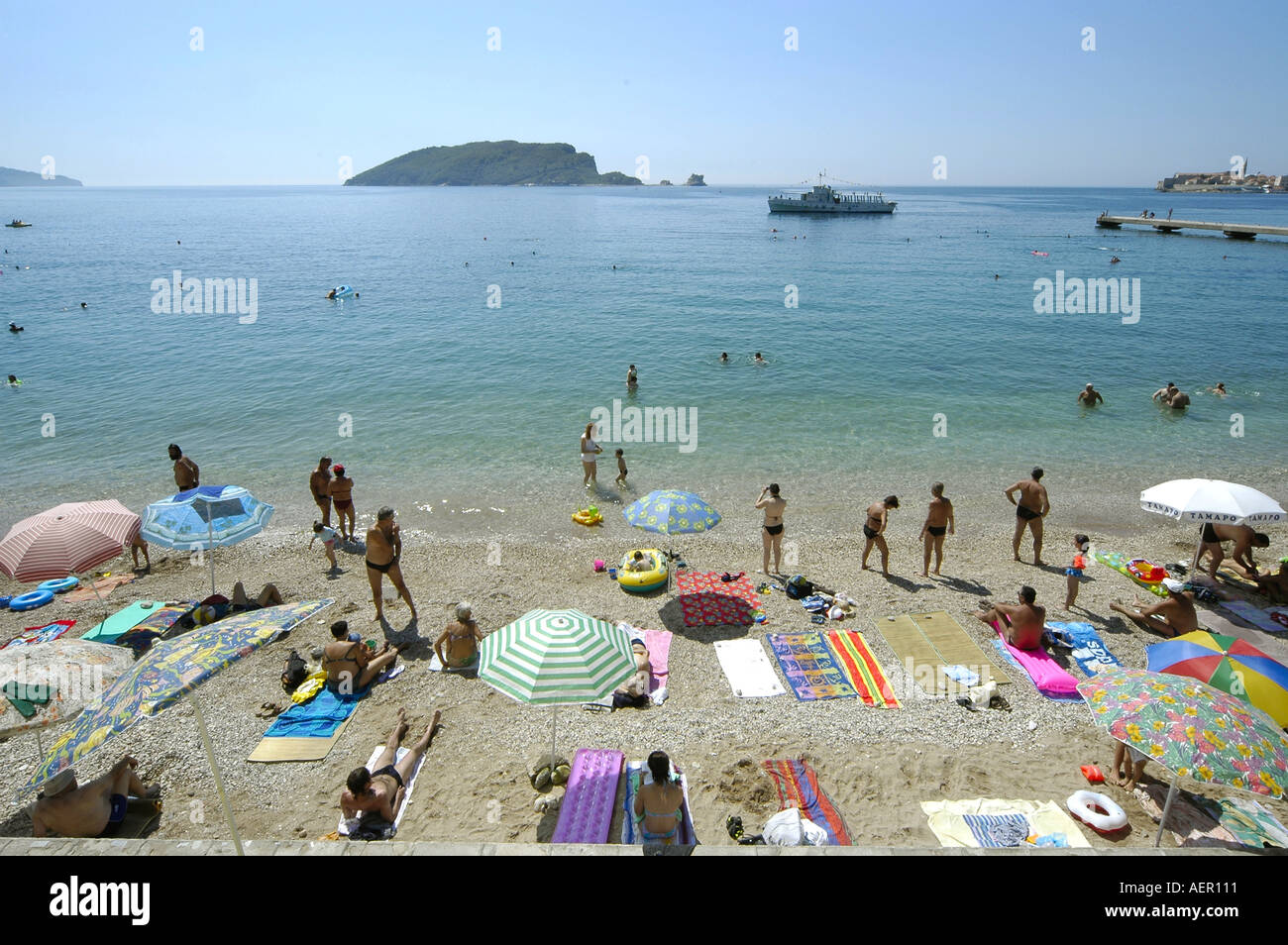 Adriatic sea budva beach bathing hi-res stock photography and images ...