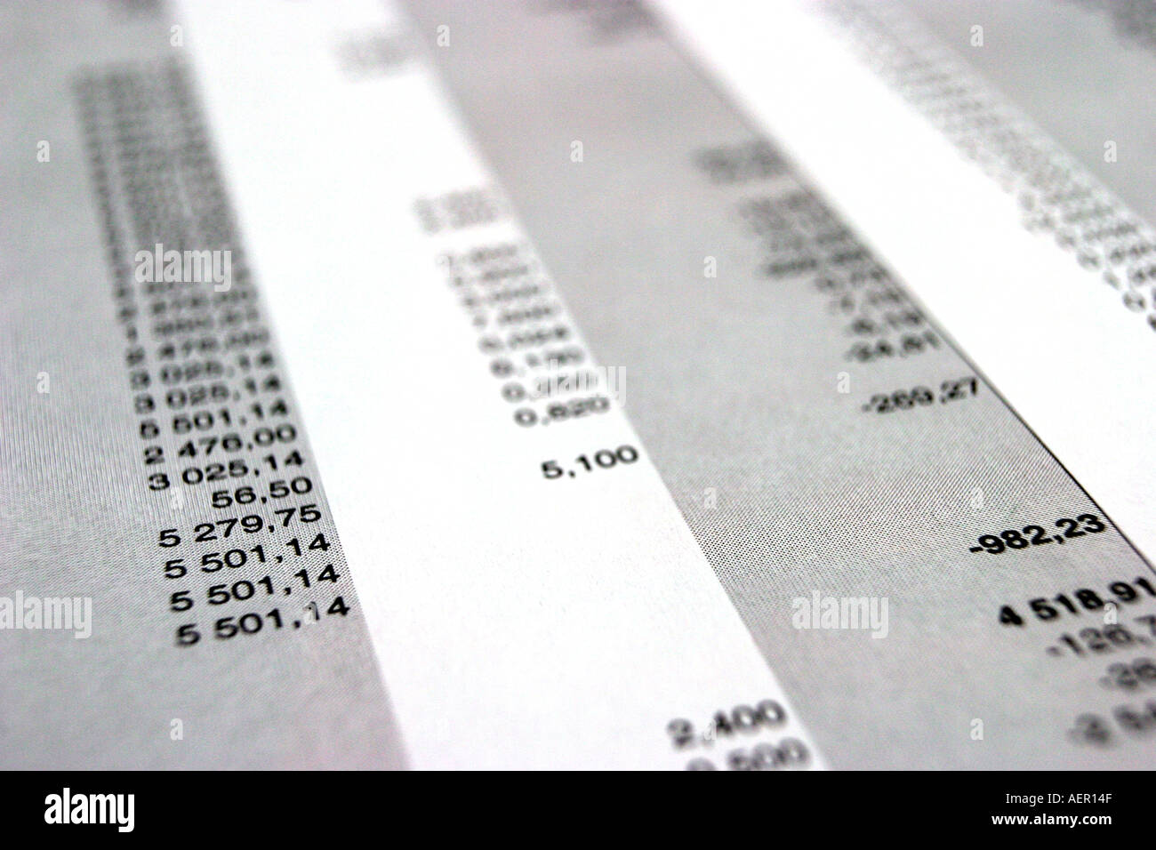 Bank current account statement hi-res stock photography and images - Alamy