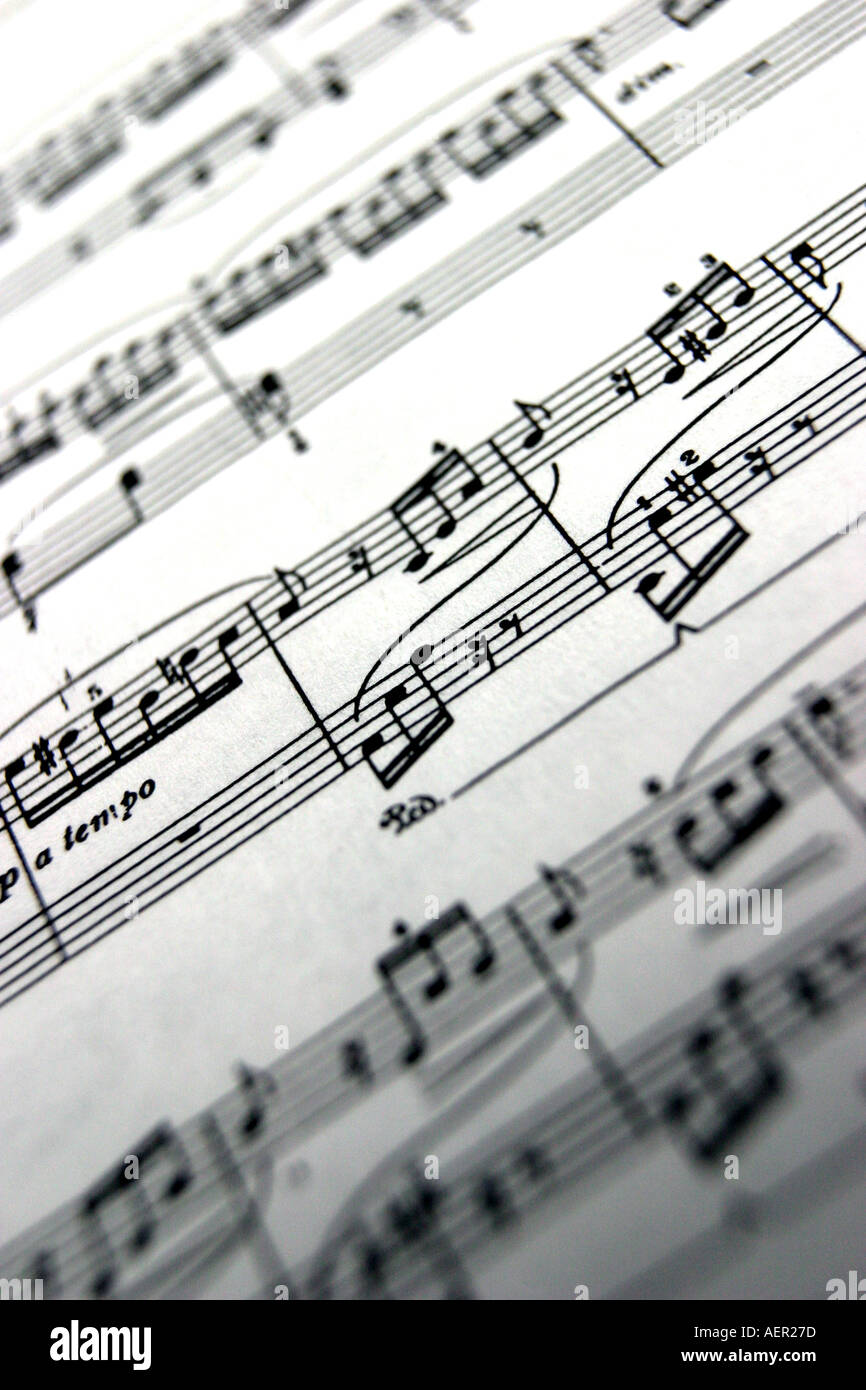Sheet music Stock Photo - Alamy