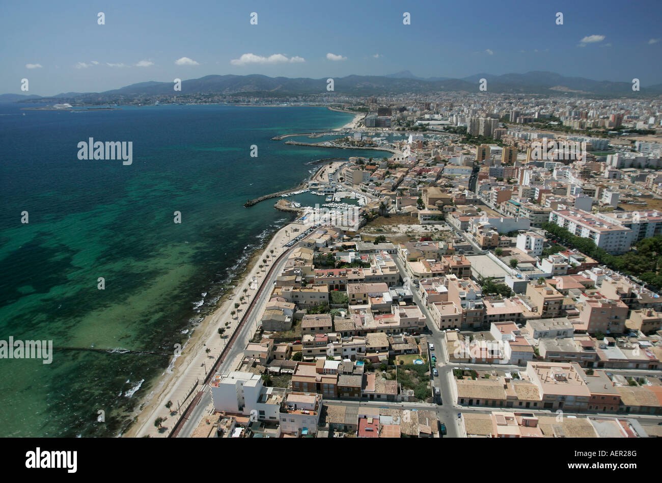 Aerial view of Palma de Mallorca Spain Stock Photo - Alamy