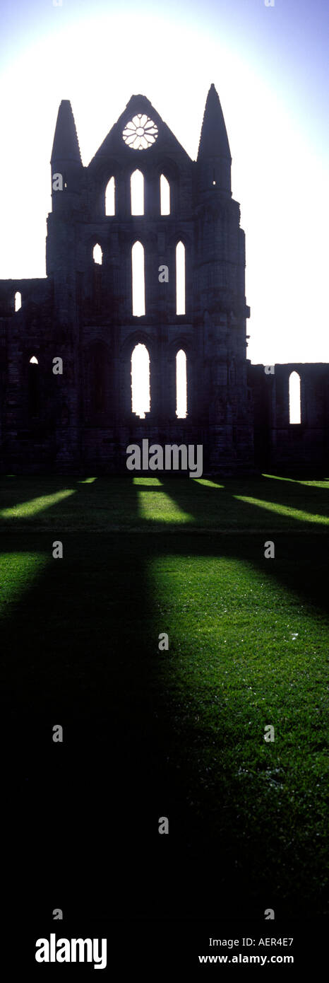 Whitby Abbey In Silhouette High Resolution Stock Photography and Images ...