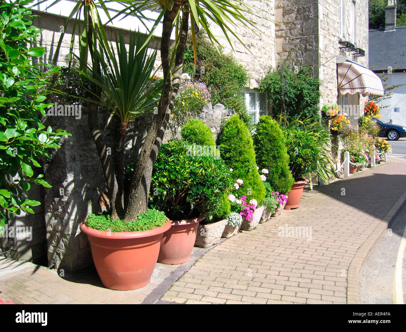 Roadside Garden Display Stock Photo - Alamy