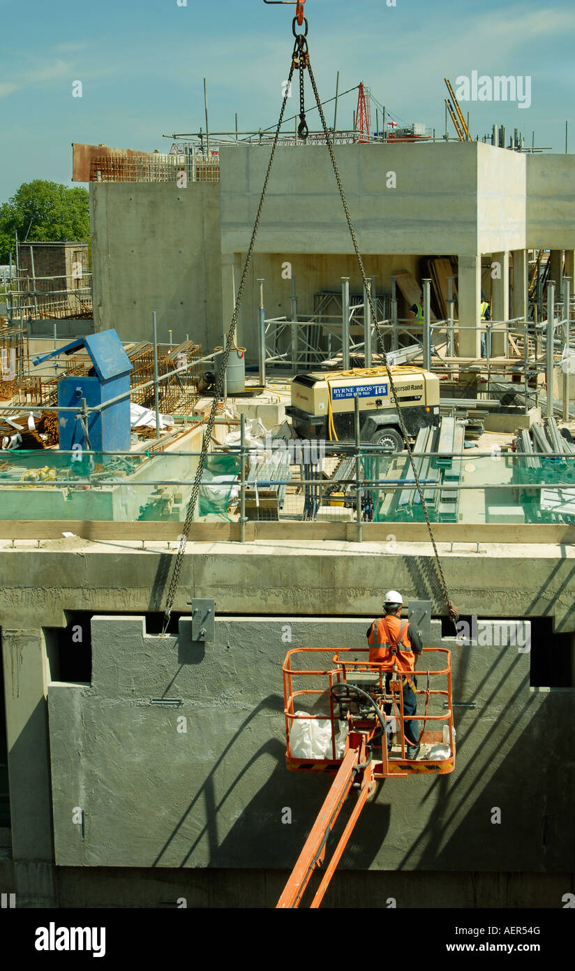 Construction work on the Grand Arcade in Cambridge, England Stock Photo ...
