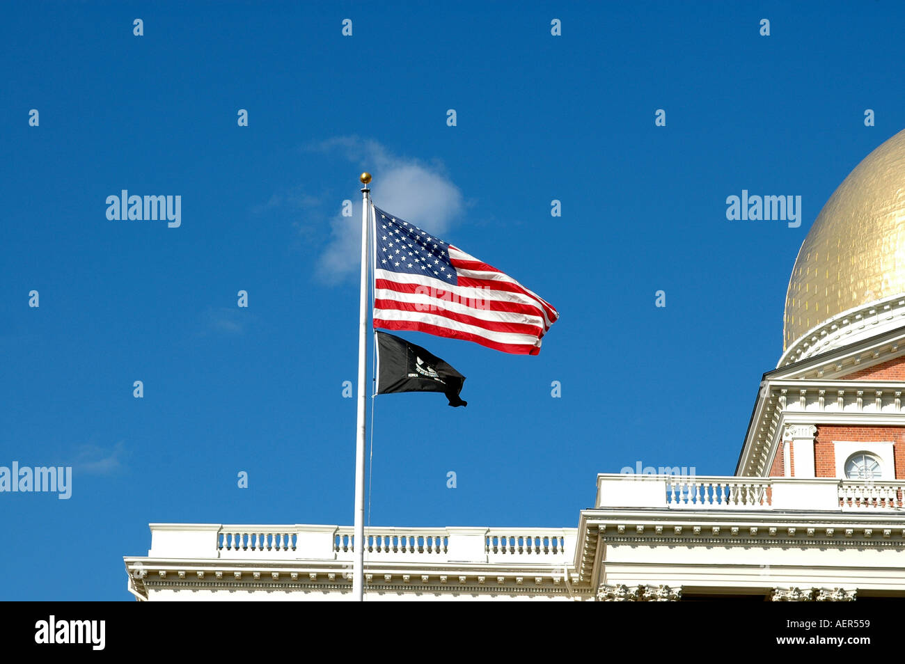 American Flag Boston MA Stock Photo - Alamy