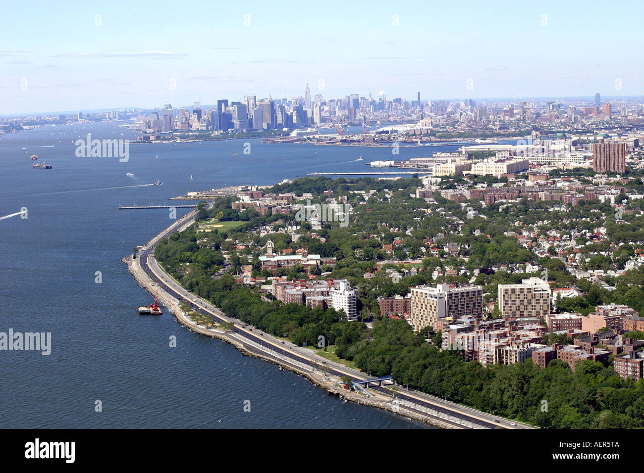 Aerial view of Brooklyn, New York, U.S.A Stock Photo - Alamy