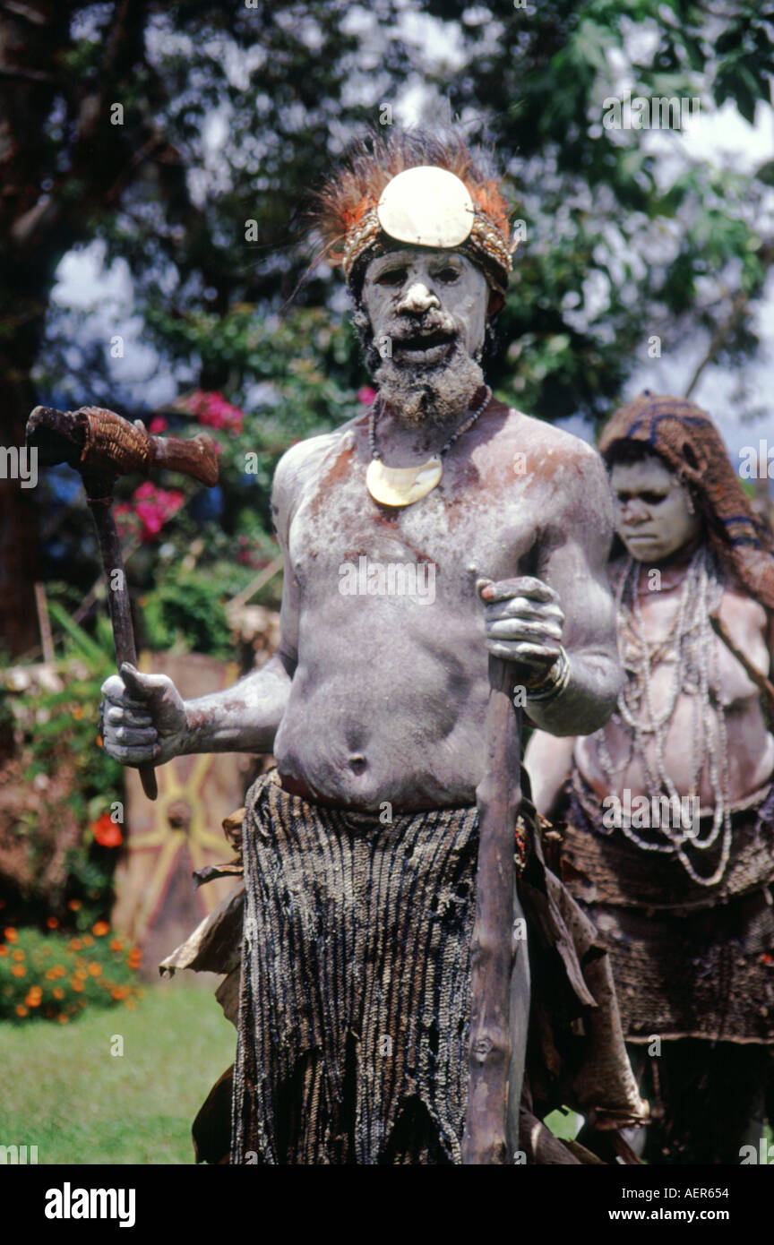 Portrait of a man in the traditional dress of the Omo Masalai Tribe in ...