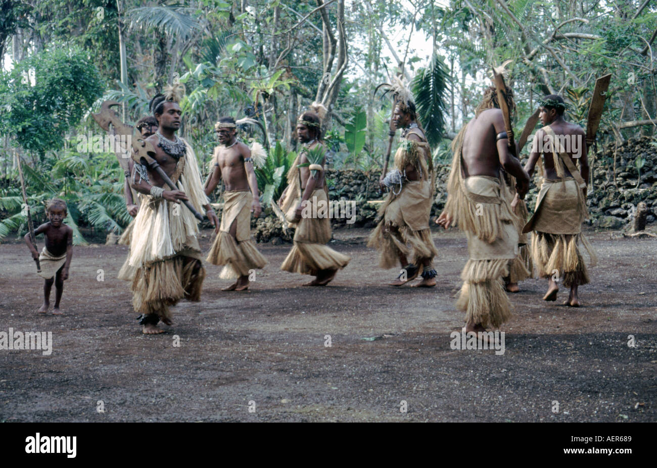 Traditional Dancing Ekasup Cultural Village Efate Island Vanuatu Stock ...