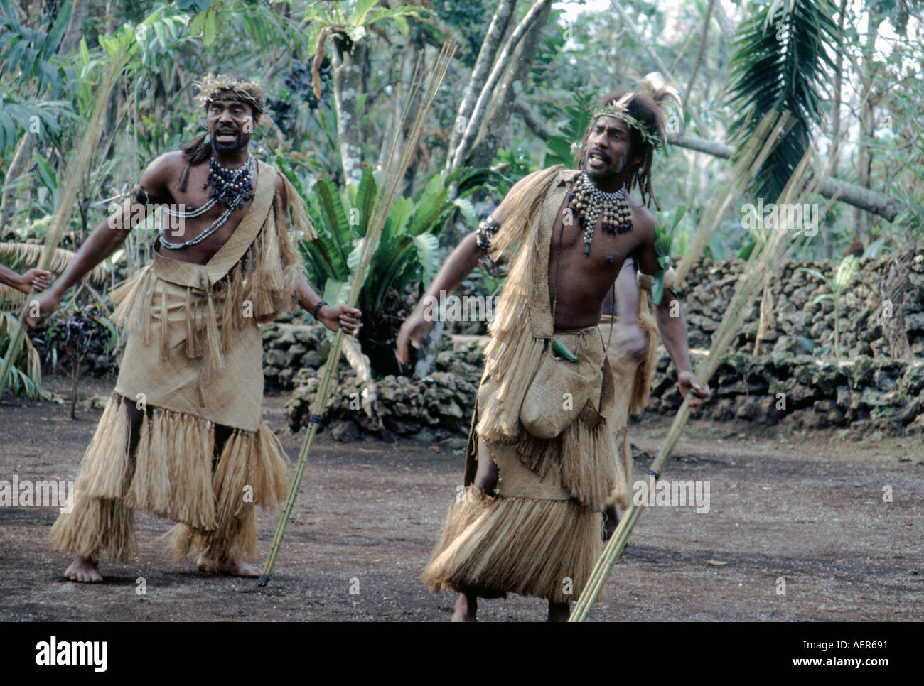 Traditional Dancing Ekasup Cultural Village Efate Island Vanuatu Stock ...