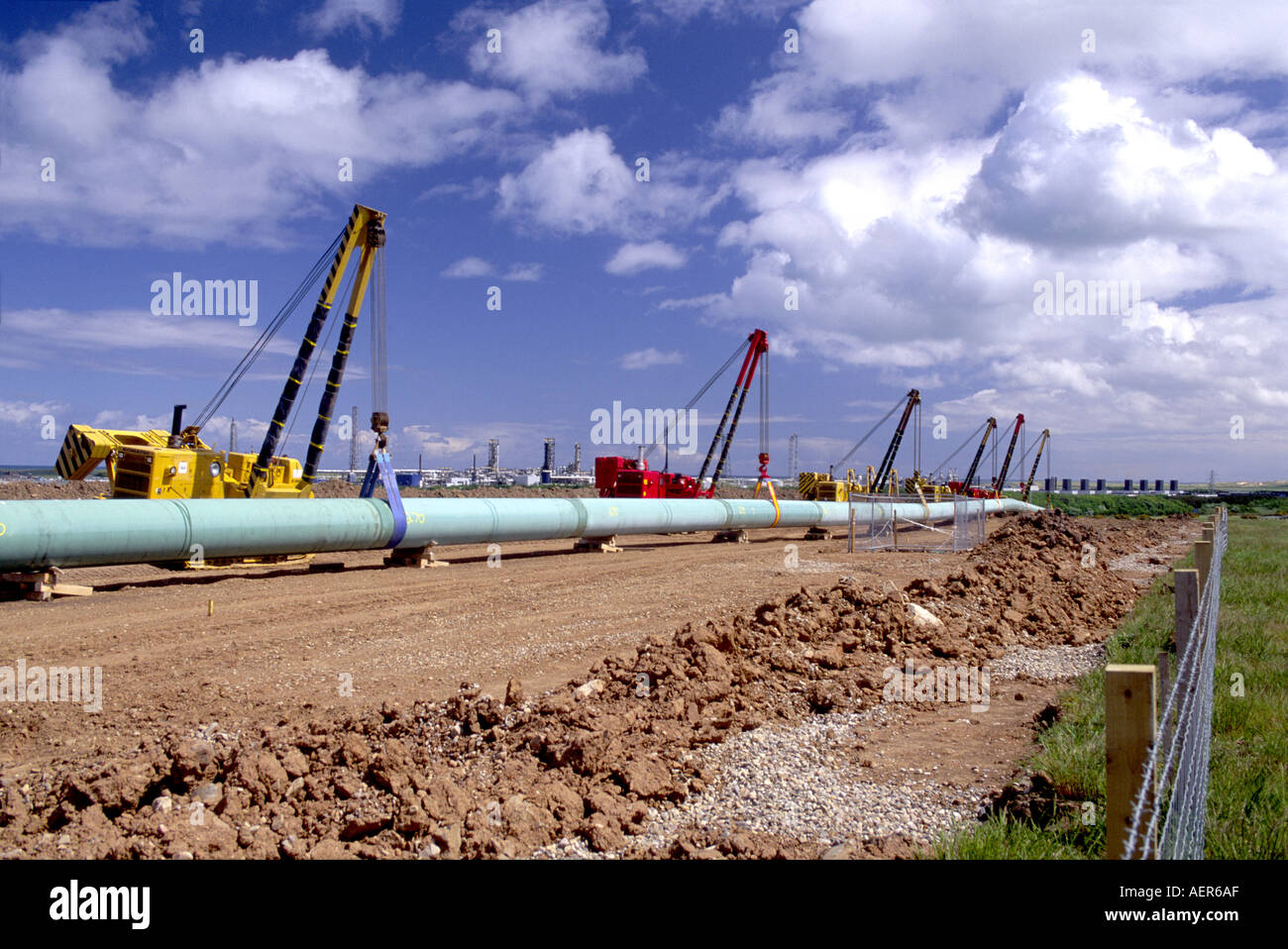 Pipe line Laying Stock Photo - Alamy
