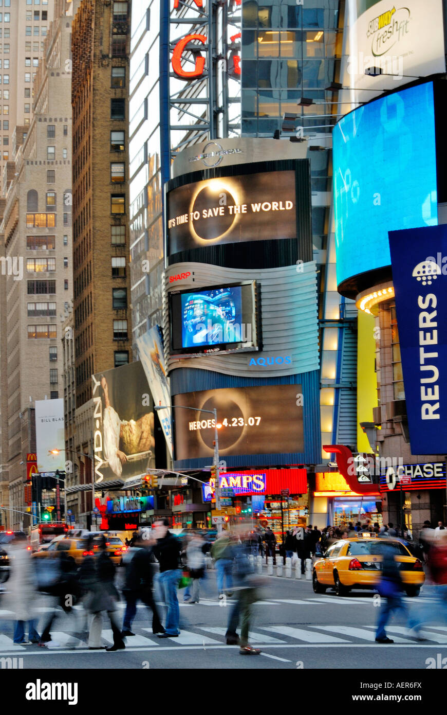 Street scene from Times Square, New York Stock Photo - Alamy