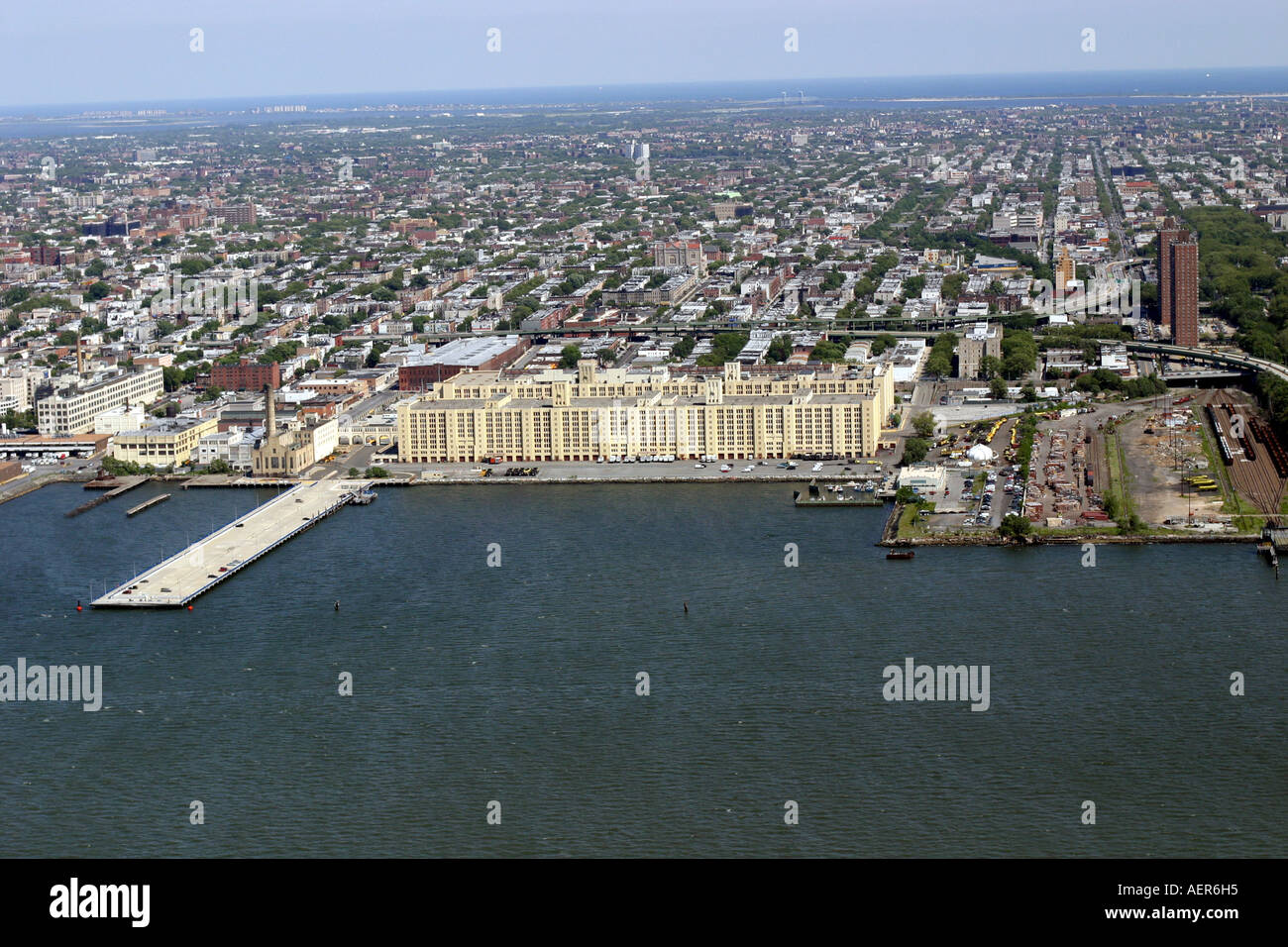 Aerial view of Brooklyn, New York, U.S.A Stock Photo - Alamy