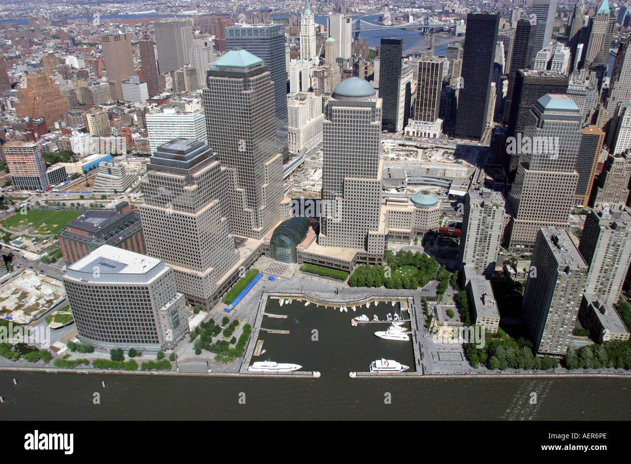 Ground zero new york aerial hi-res stock photography and images - Alamy