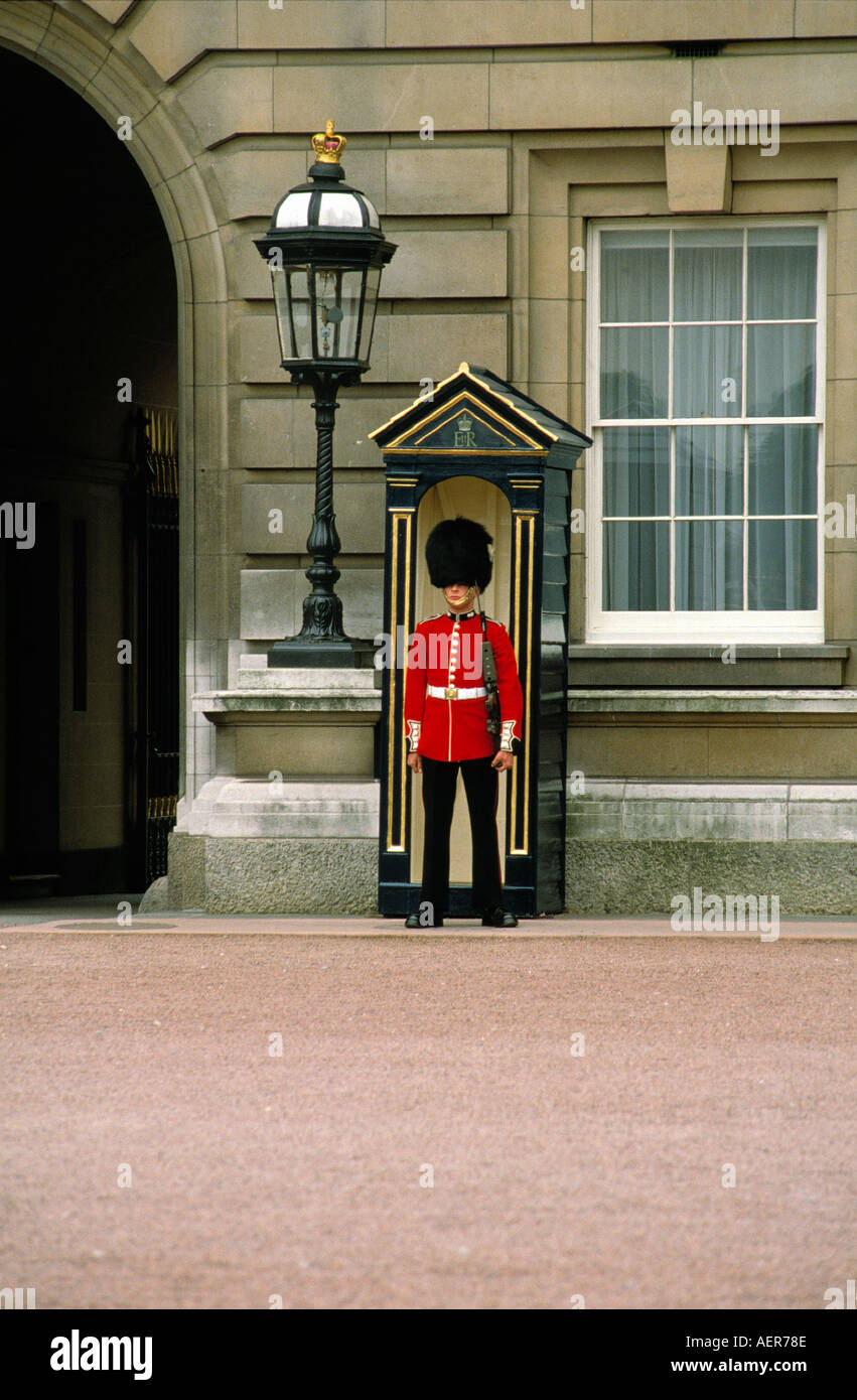portrait of guard at buckingham palace city of london england great ...