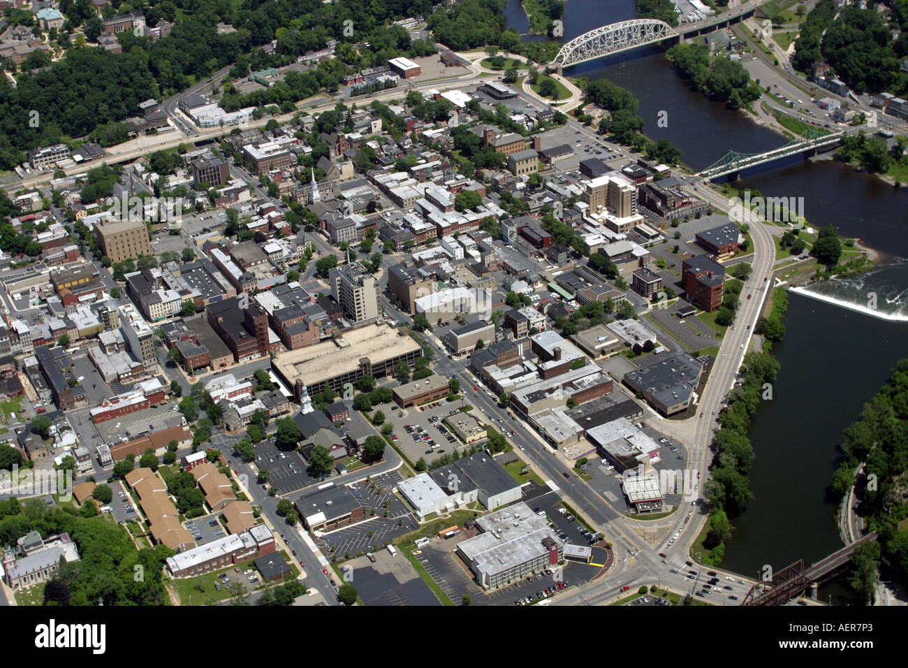 Aerial view of the city of easton hi-res stock photography and images ...