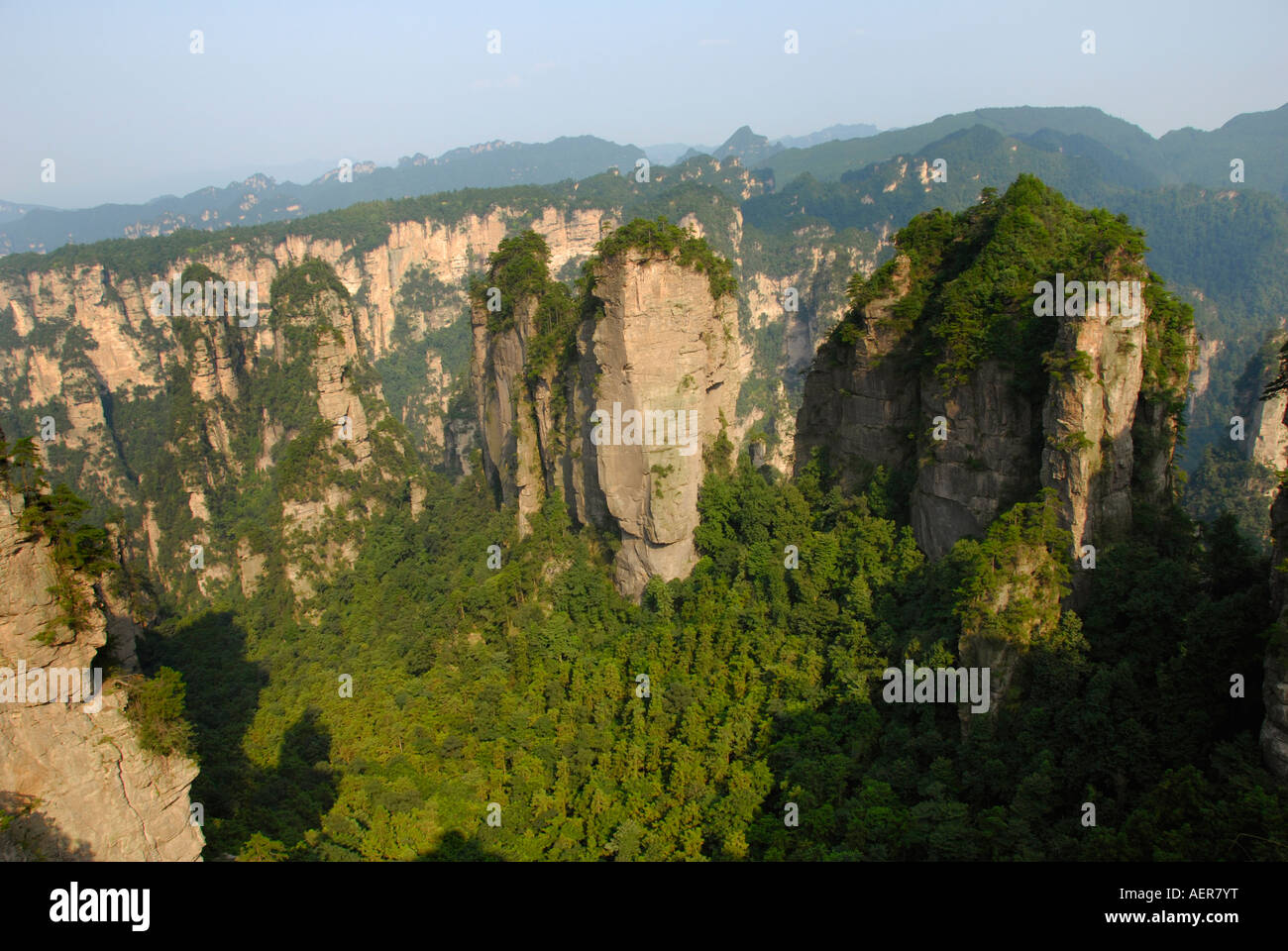 Limestone Rock formation out crop at first chinese national park at ...