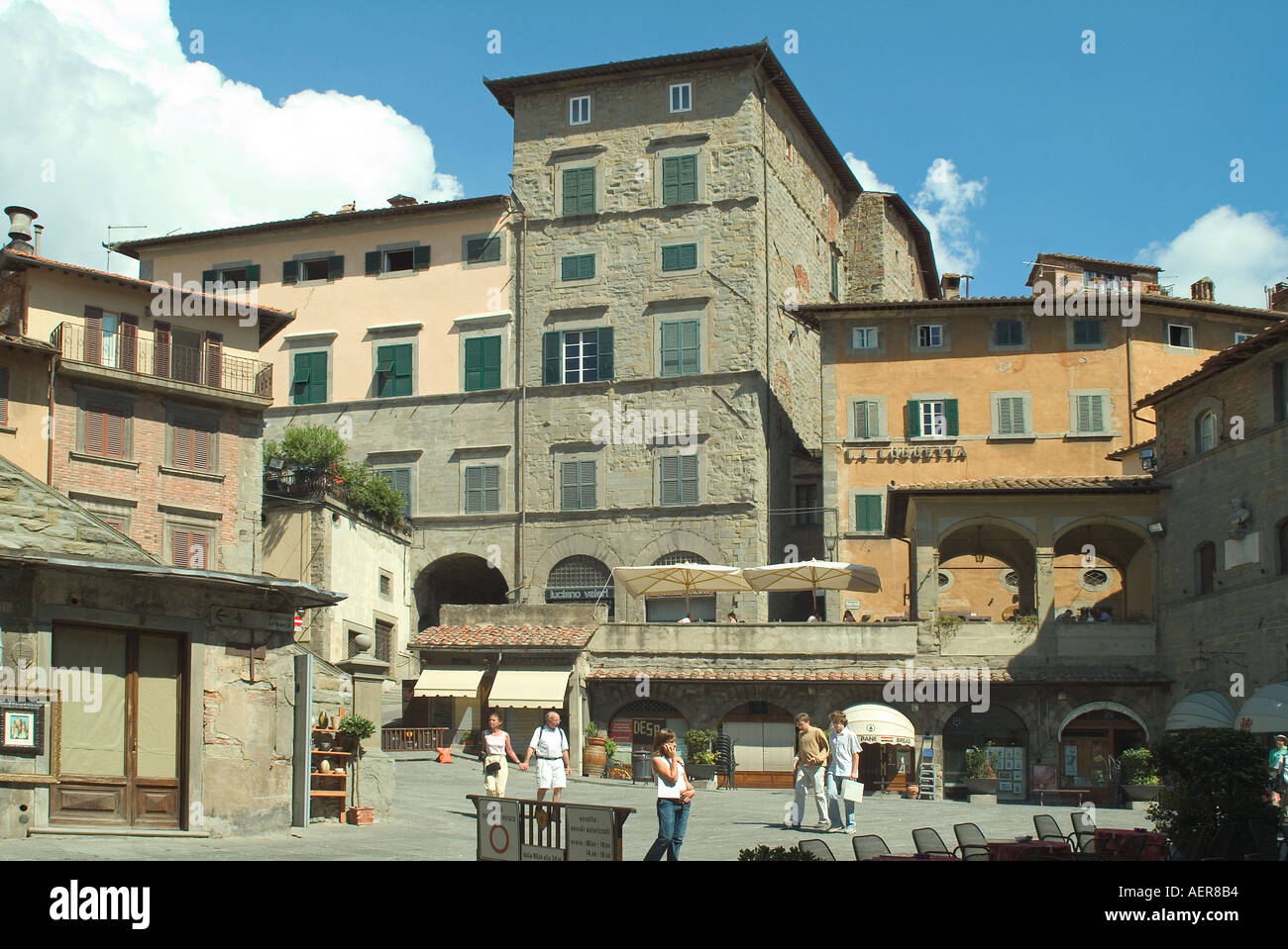 Tuscany Italy The Palazzo Passerini in the hillside town of Cortona ...