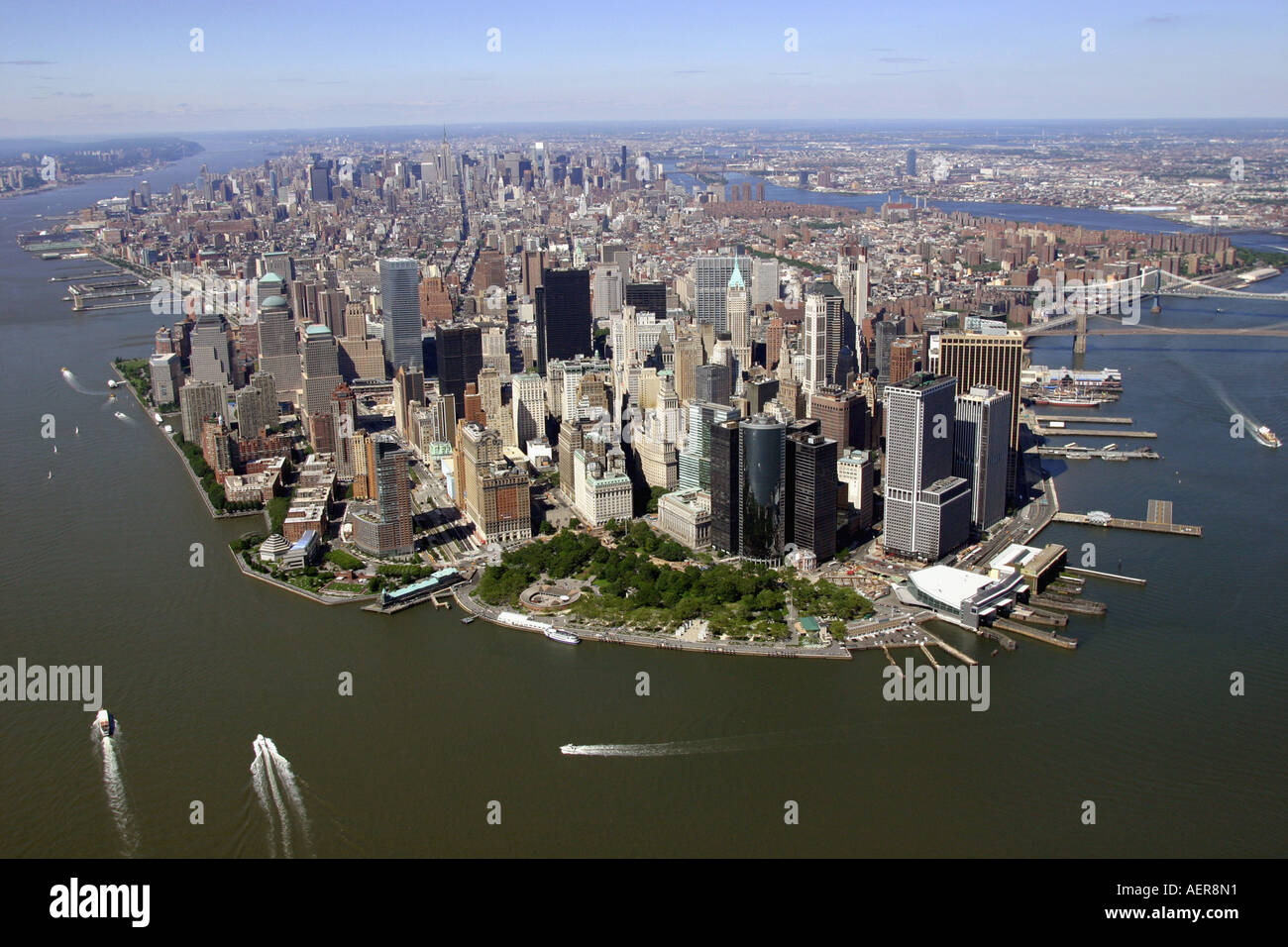 Aerial view of Manhattan, New York City, U.S.A Stock Photo - Alamy