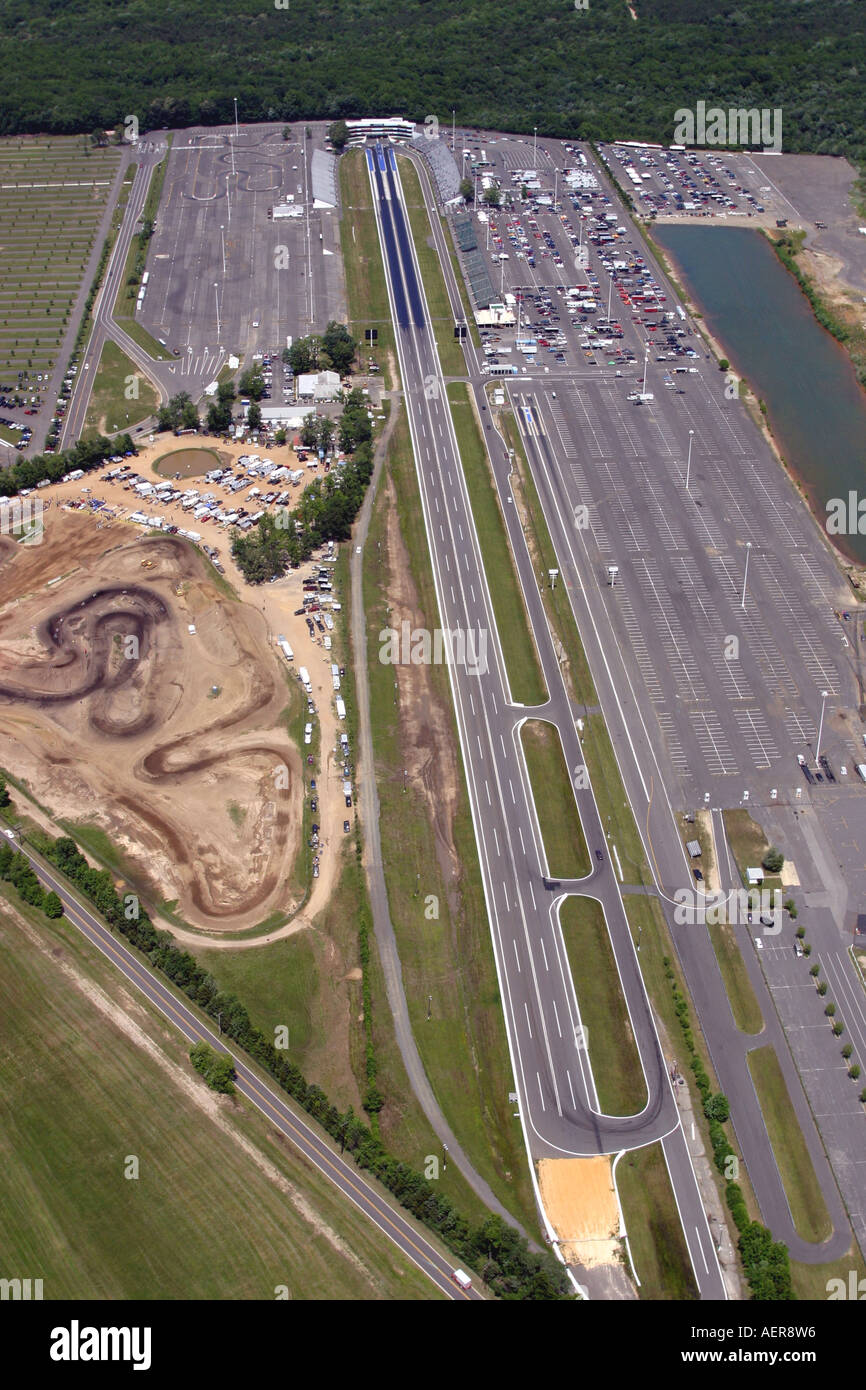 aerial view raceway new Jersey Stock Photo - Alamy