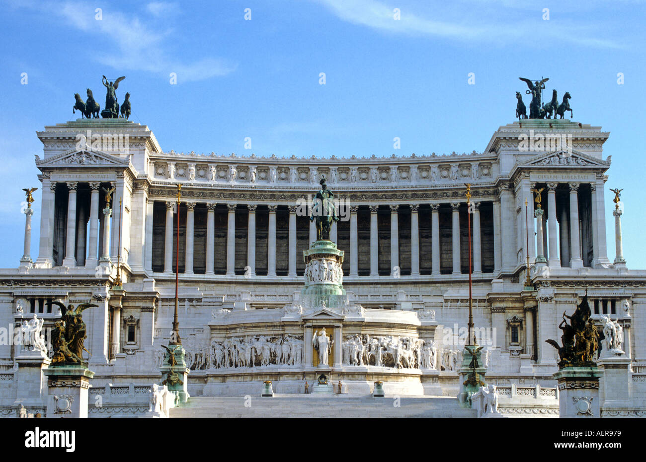 The Monument to Vittorio Emanuele II Rome Italy Stock Photo - Alamy