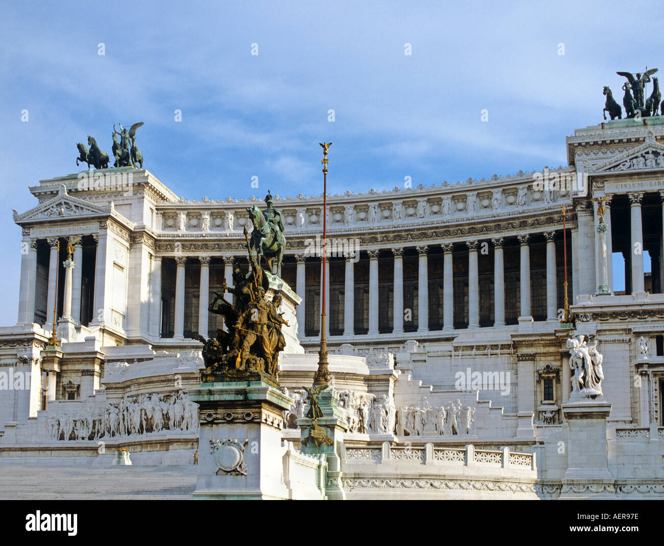 The Monument to Vittorio Emanuele II Rome Italy Stock Photo - Alamy