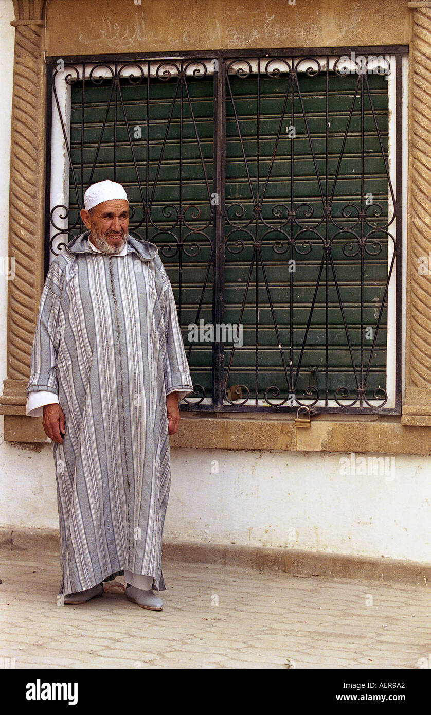 tetouan morocco maroque africa old moroccan man in city Stock Photo - Alamy