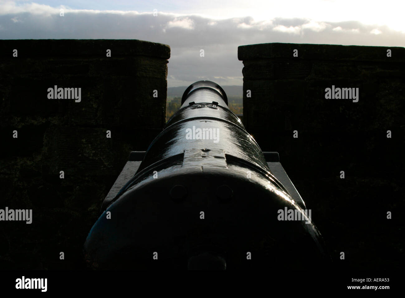 Stirling Castle Scotland cannon Stock Photo - Alamy