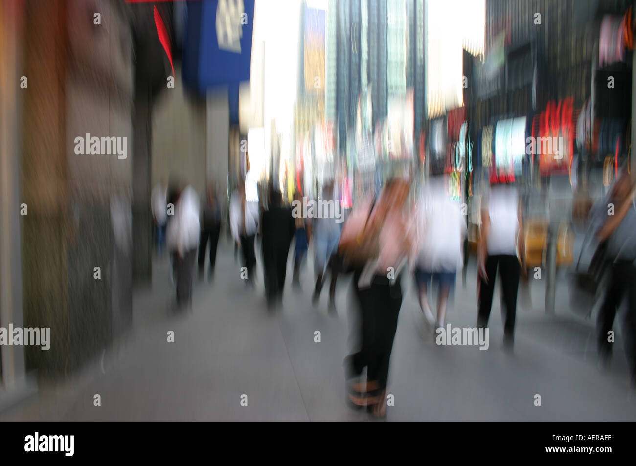 A blur of people walking Stock Photo - Alamy