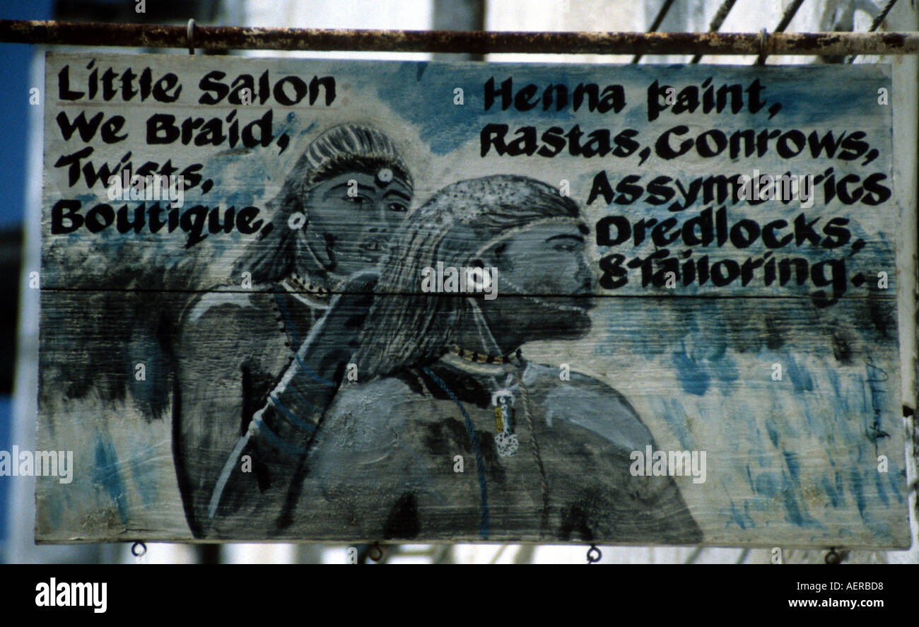 Hair Braiding Sign Lamu Kenya Stock Photo - Alamy