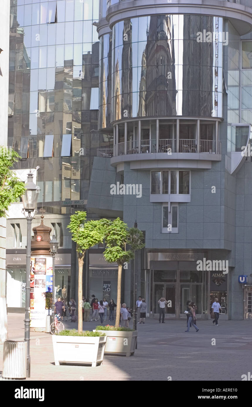 August 21st 2004 Vienna Austria Architecture in the downtown district ...