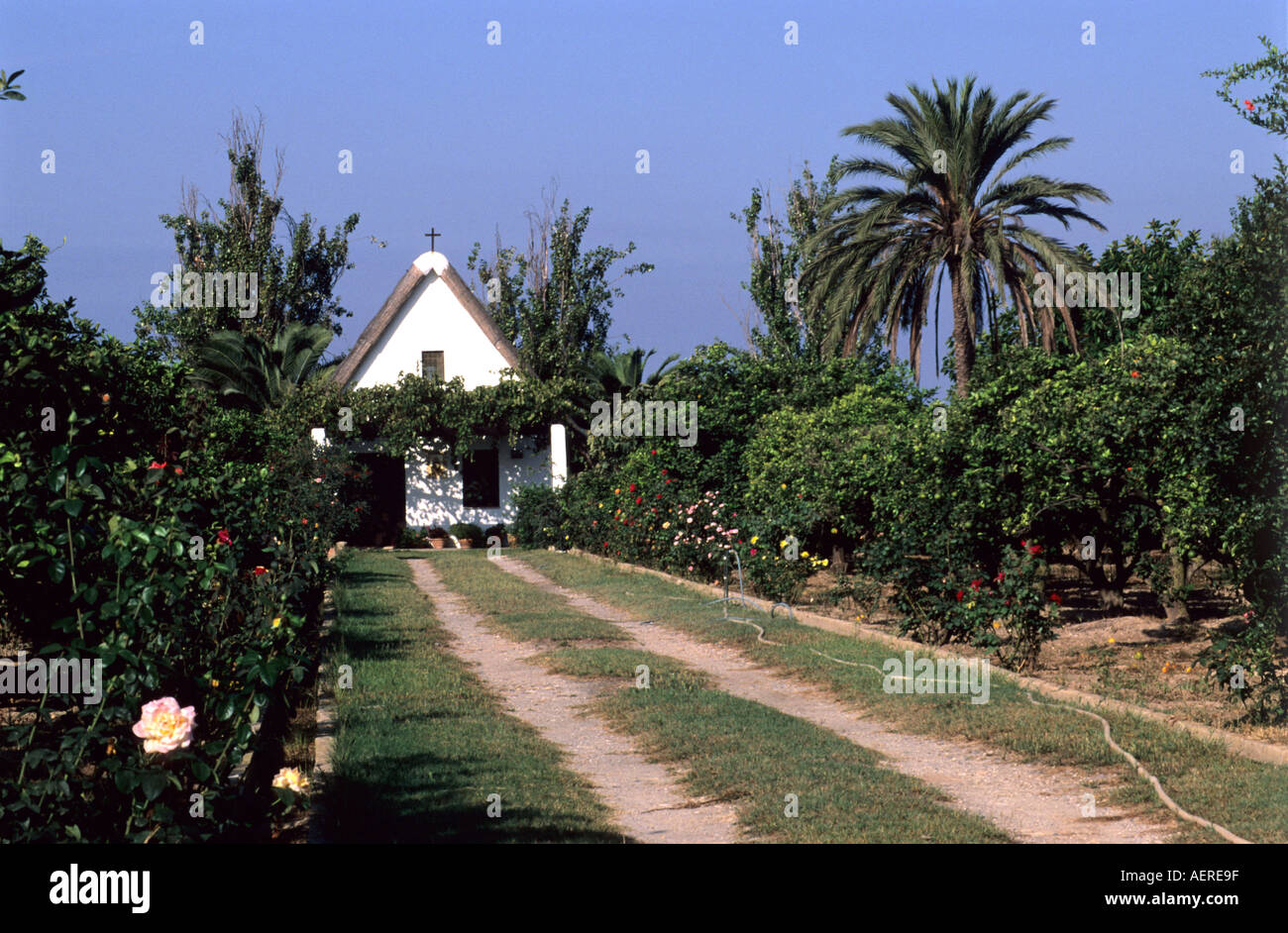 Typical house Albufera Valencia Spain Stock Photo - Alamy