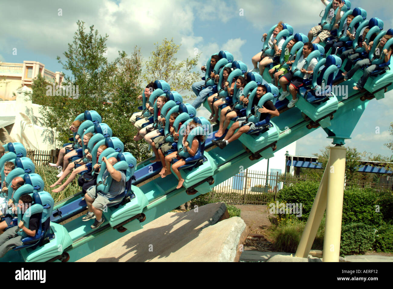 SeaWorld Orlando Florida USA The exciting Kraken Ride Stock Photo - Alamy