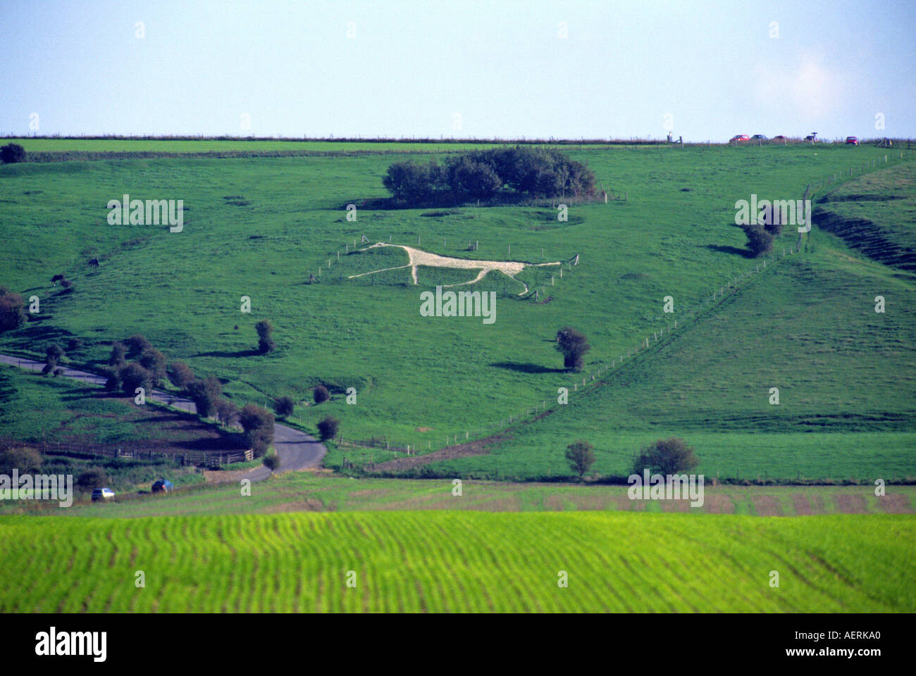 Broad HInton White Horse Wiltshire England Stock Photo - Alamy