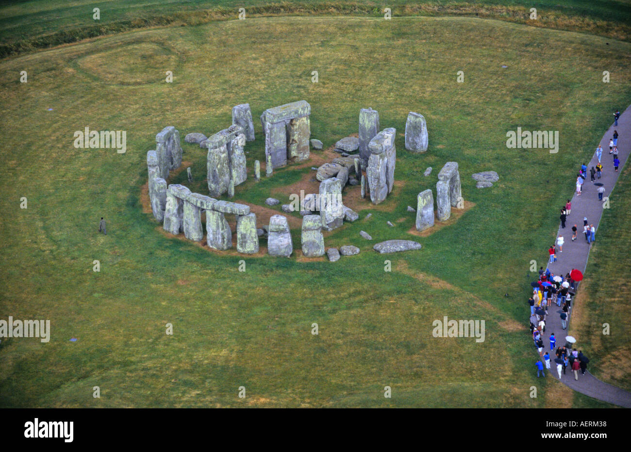 Aerial View of Stonehenge Wiltshire England Stock Photo - Alamy