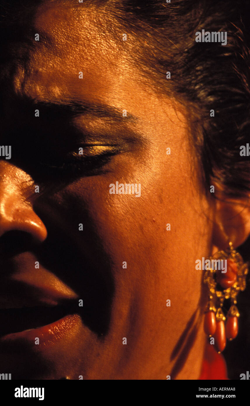 gypsy singer tomasa la macanita singing in sanlucar de barrameda Stock ...