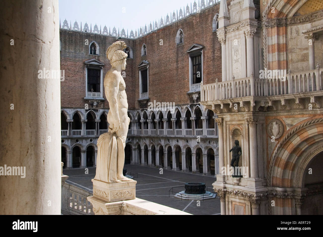 Statue of Mars at top of Giant s staircase Doge's Palace Venice Italy ...