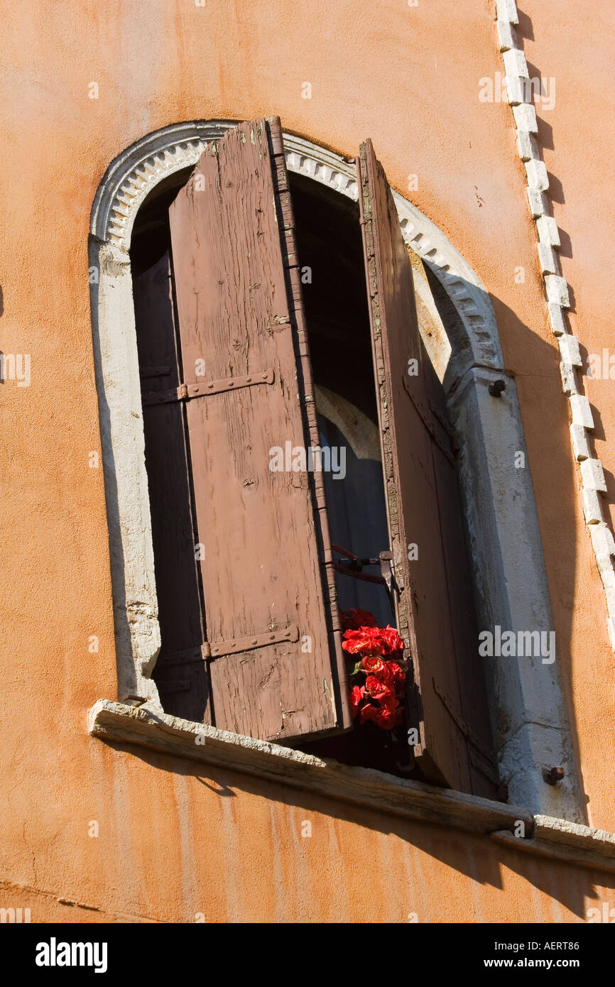 Partially open window shutters hi-res stock photography and images - Alamy