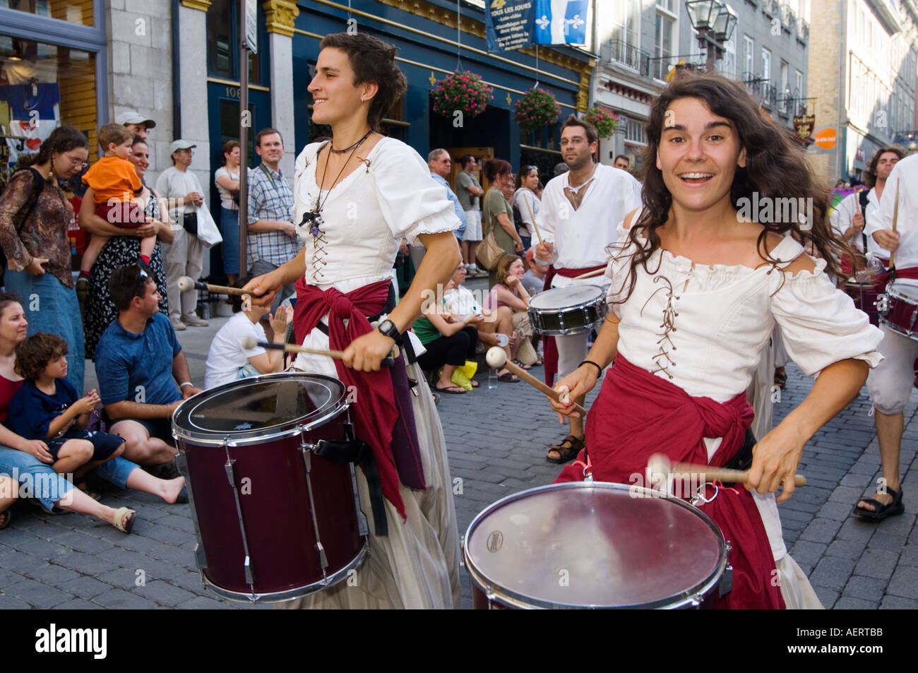 Canada, Quebec City, Fetes de la Nouvelle France, Parade Stock Photo ...