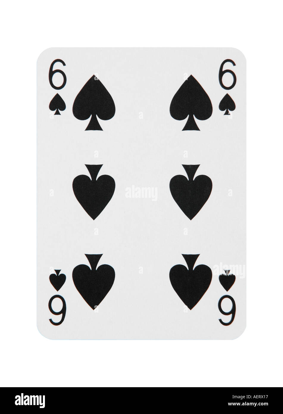 6 of spades playing card hi-res stock photography and images - Alamy