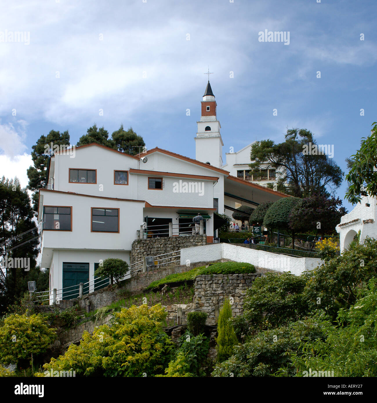 Church at the top of Monserrate in Bogota Stock Photo - Alamy