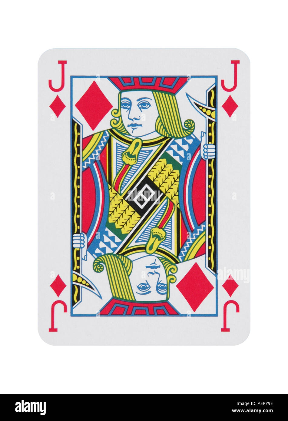 Jake of diamonds card Stock Photo - Alamy