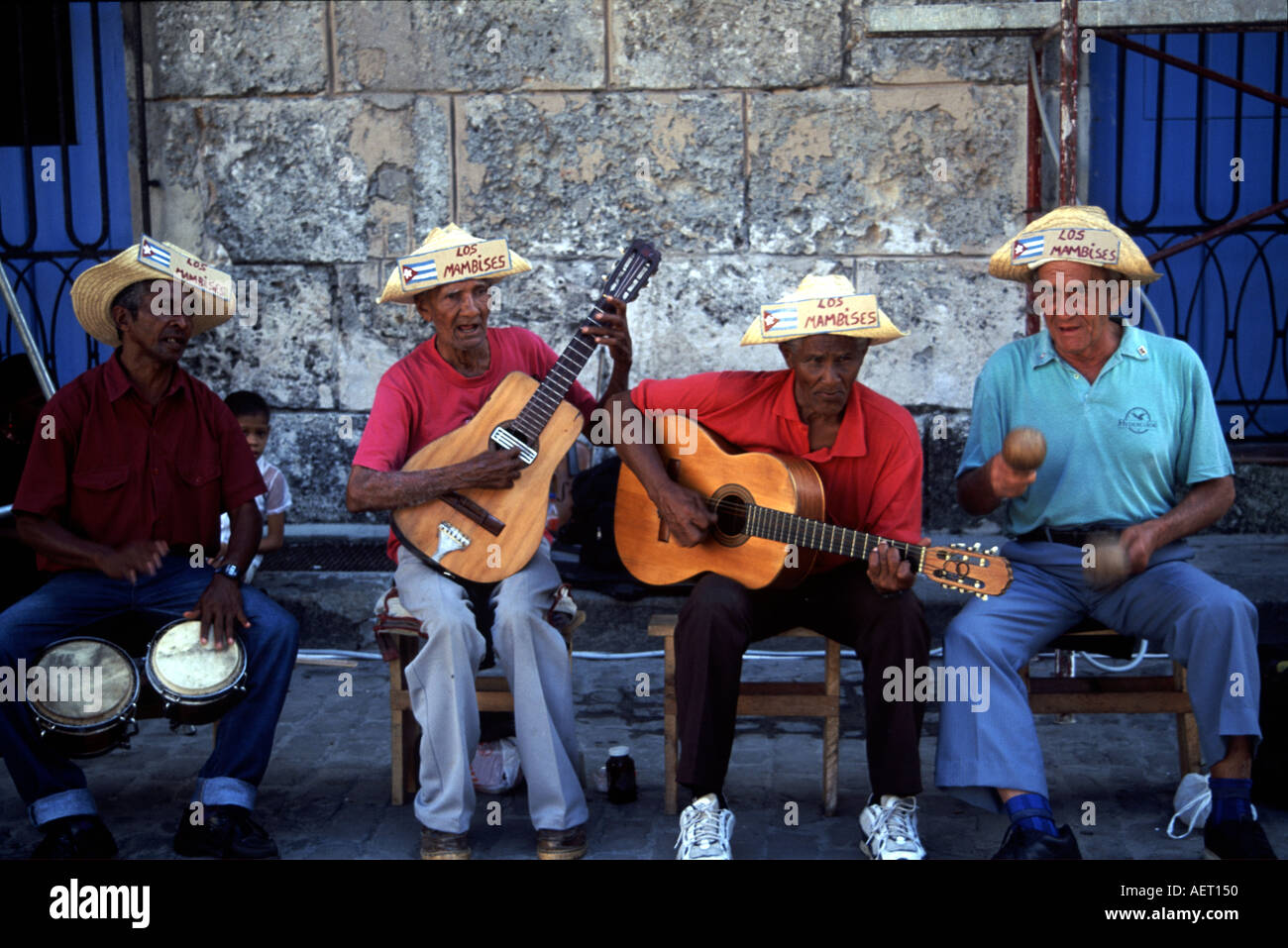 Cuban musicians in Plaza de la Catedral Havana, Cuba Stock Photo - Alamy