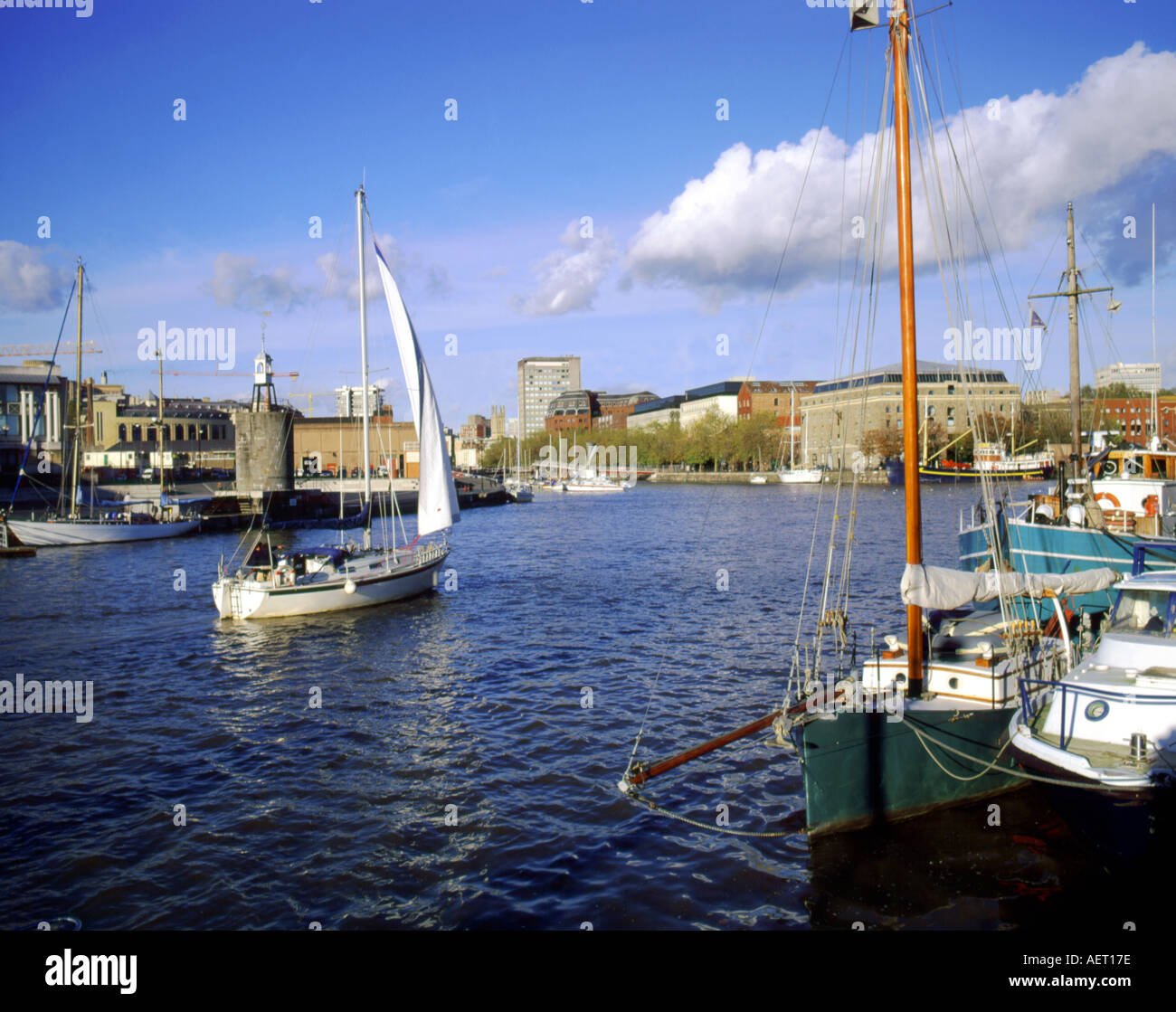 yacht floating harbour bristol docks england Stock Photo - Alamy