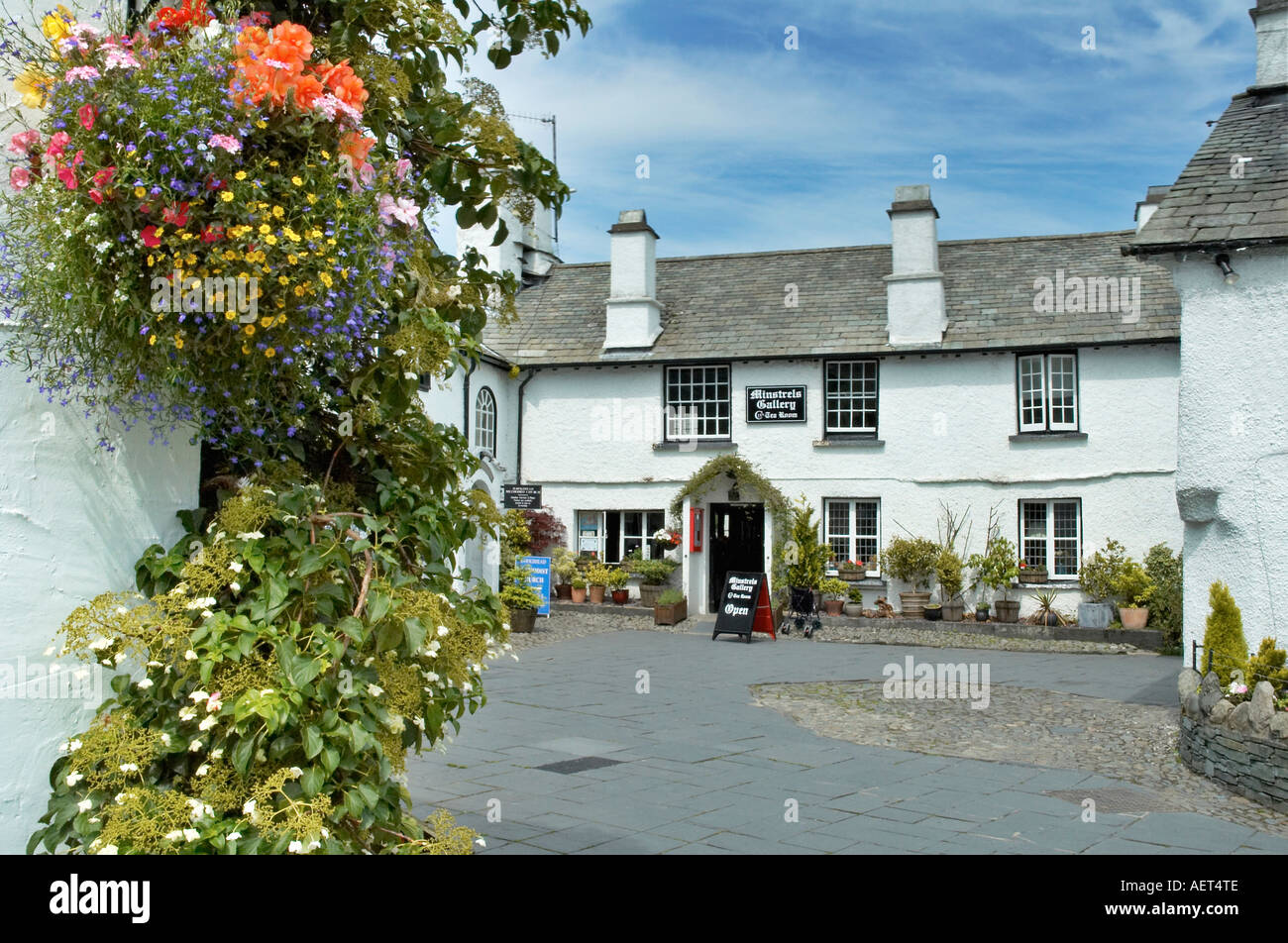 "Village Square" The village of Hawkshead in the "English lake district ...