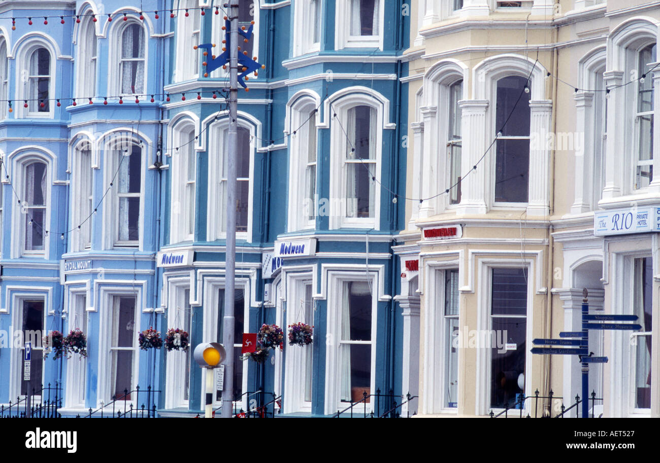 The famous old victorian promenade in Douglas the isle of man UK Stock ...