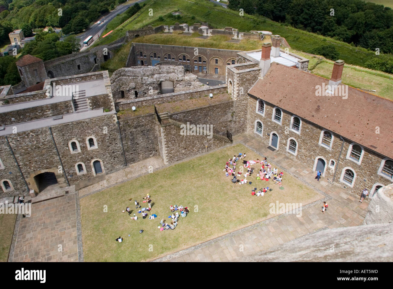 View from roof dover castle hi-res stock photography and images - Alamy